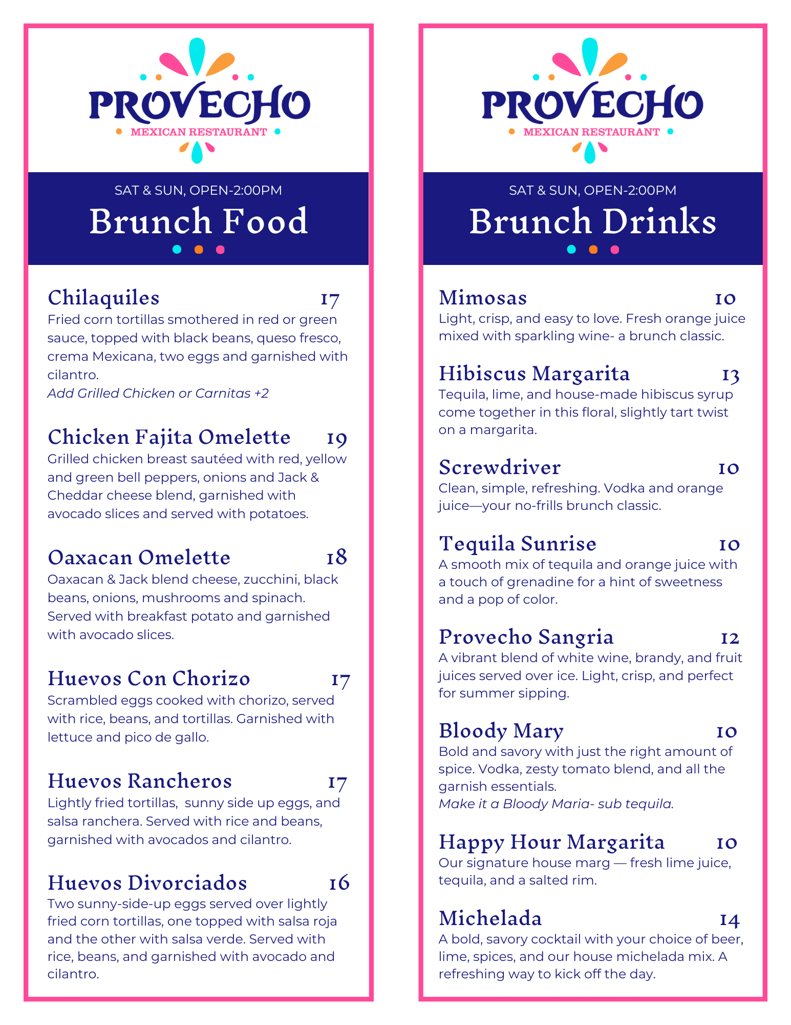 Provecho Mexican Restaurant & Cantina | Provecho Mexican Restaurant